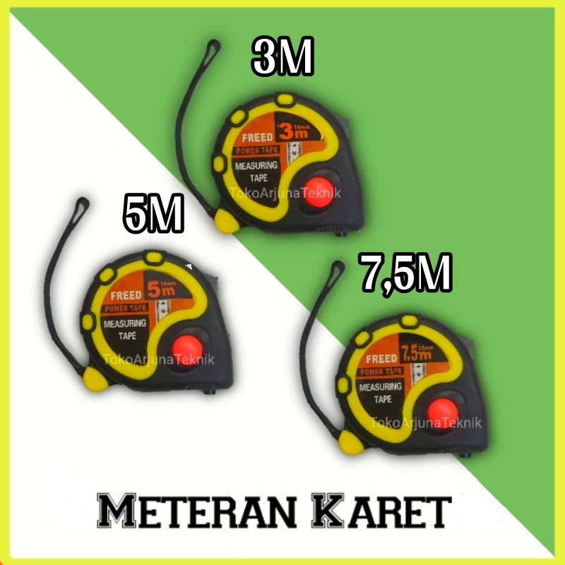 Jual Meteran Tukang / Measuring Tape / Meteran Tukang ukuran 3 , 5 dan ...