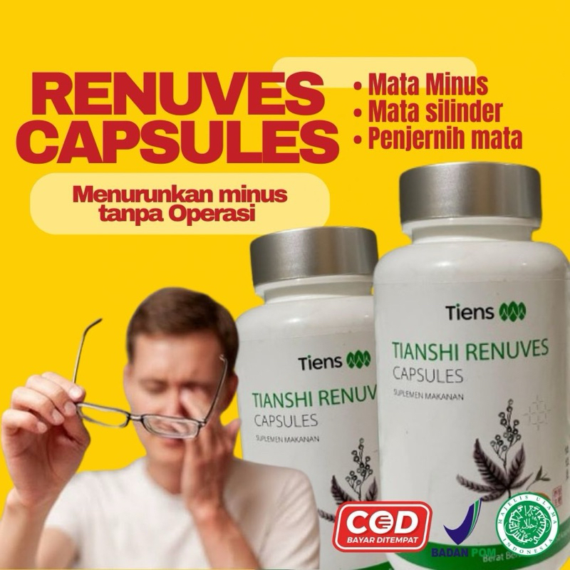Jual RENUVES CAPSULE (TRC) Nutrisi Vitamin Mata Minus Asli/ Obat Mata ...