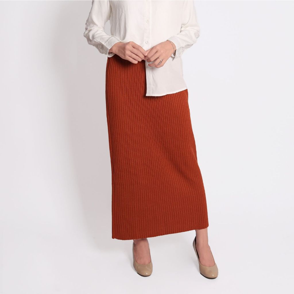 Jual Rok Span Rajut Polos Rok Span Jumbo Up BB 80kg Rok Span Kerja ...