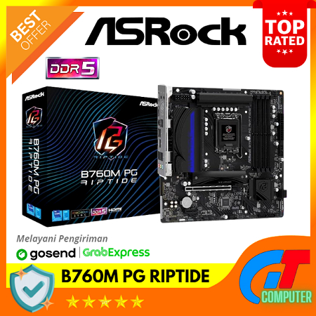 Jual ASROCK B760M PG Riptide LGA 1700 DDR5 INTEL MOTHERBOARD | Shopee ...