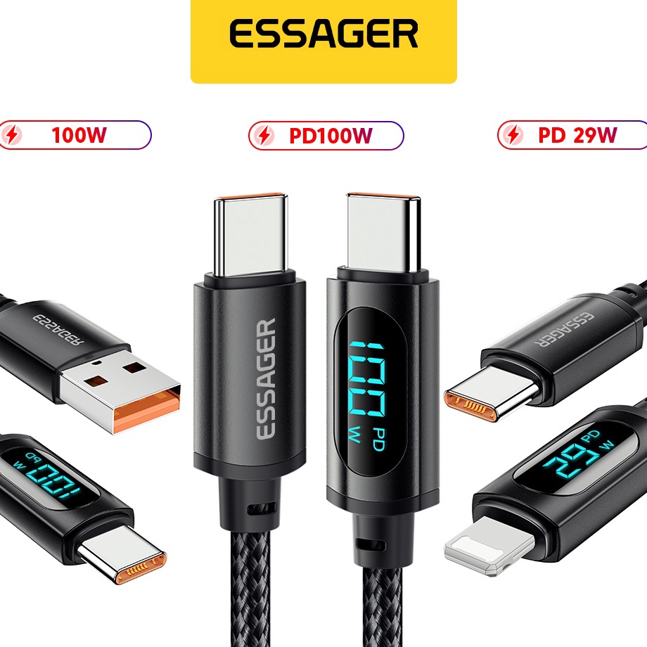 Jual EVK Essager 1W29W Kabel Pengisi Daya Kabel Tipe C Harga Murah | Shopee Indonesia