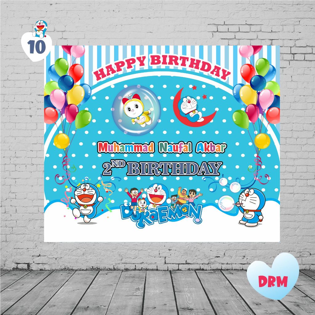 Jual Backdrop & Banner Doraemon | Backdrop Ulang Tahun | Banner Ultah ...