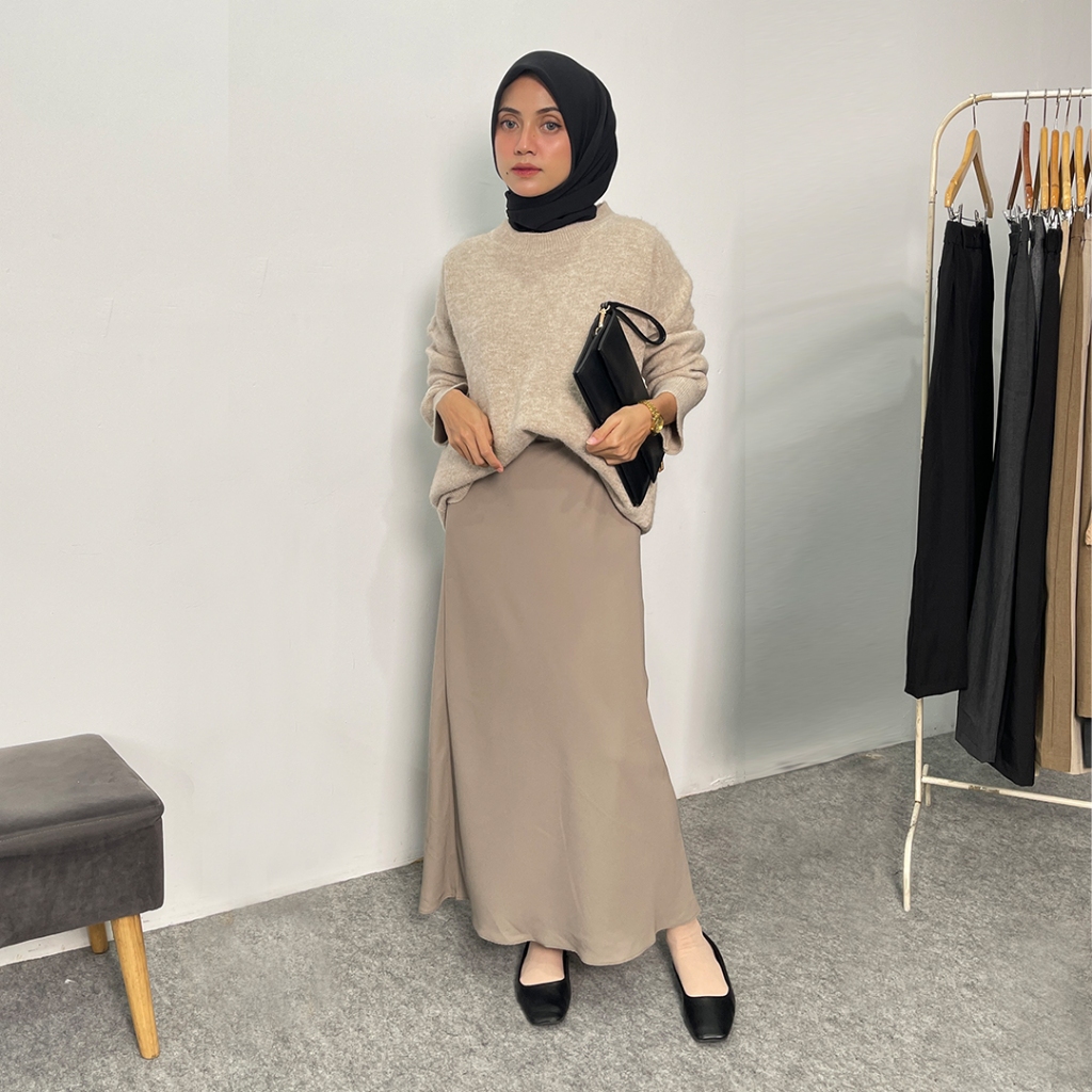 Jual Slip Skirt | Rok formal | Rok kerja | Rok daily | Shopee Indonesia