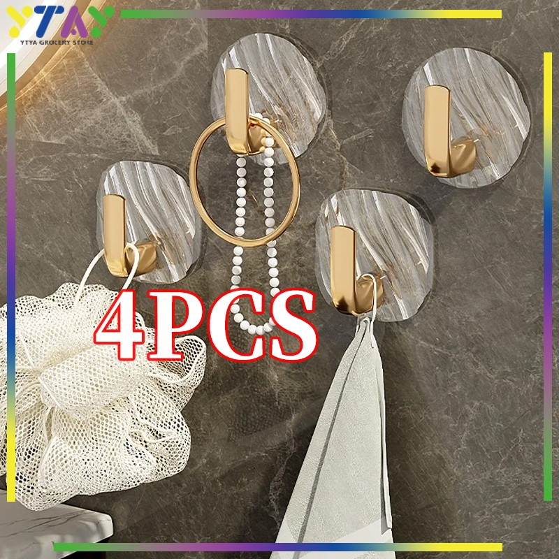 Jual Gantungan Tempel Dinding/Kait Gantung Transparan Isi 4pcs ...