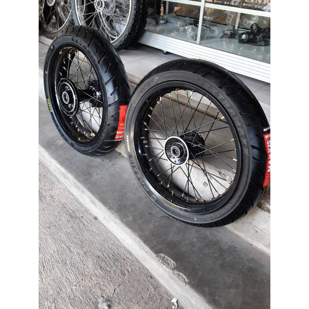 Jual Rakitan Roda Set Supermoto WR 155 Ring 17 Wheelset Sumo Yamaha ...