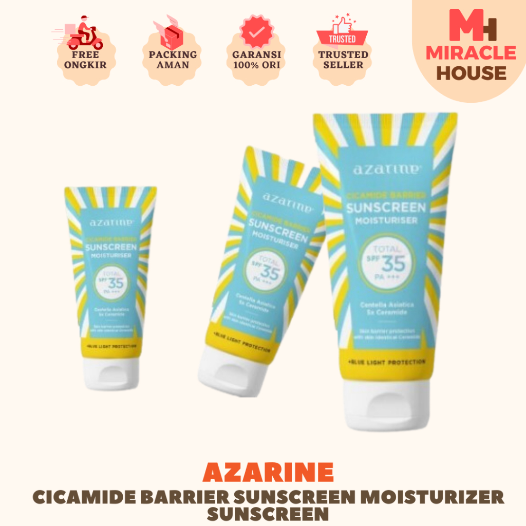 Jual Miracle House Azarine Sunscreen Acne Moisturiser SPF35 40ml azarin ...