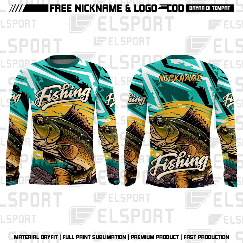 Jual Jersey Mancing / Kaos Mancing Full Printing Gratis Pasang Nama ...