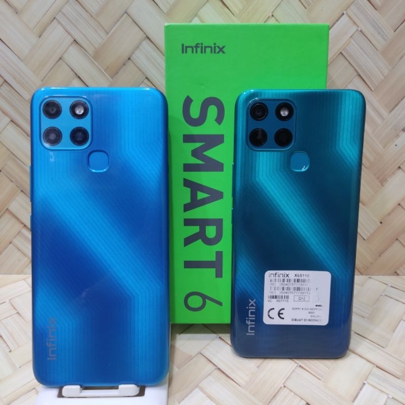 Jual Infinix Smart 6 Ram 3/64GB Handphone Second Seken Bekas Fullset ...