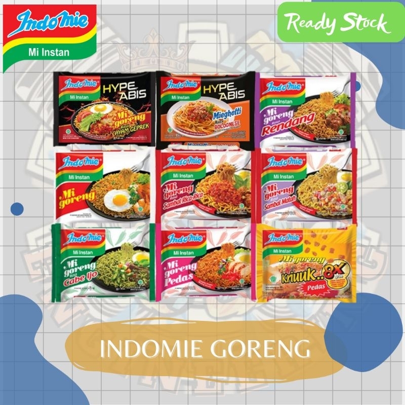 Jual INDOMIE GORENG All Varians Rasa | Spesial | Aceh | Rendang ...