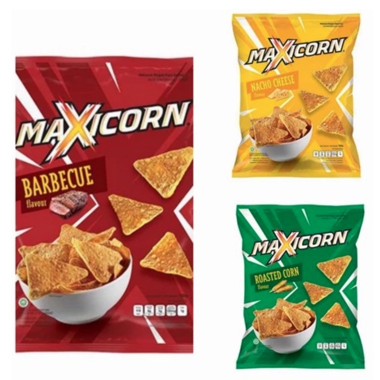 Jual SSG MAXICORN Tortilla Chips Snack 150gr ROASTED CORN BARBEQUE ...
