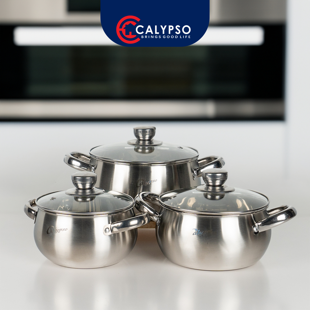 Jual Calypso Panci Soup Panci Set Multifungsi Ukuran 16,18,&20cm Set ...