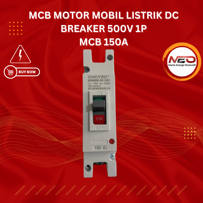 Jual MCB Motor Mobil listrik Forklift DC breaker 500V 1P MCB CHCYZO ...