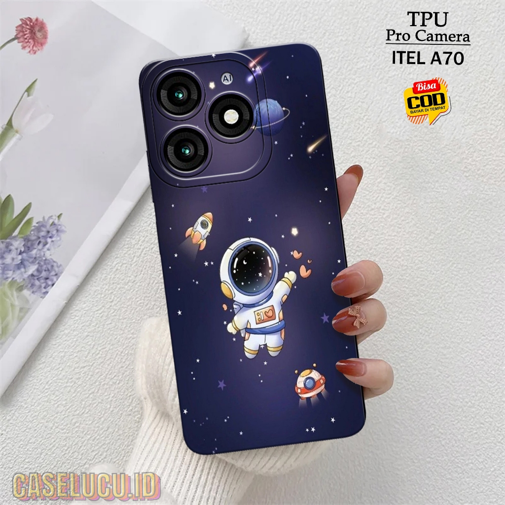 Jual Casing Hp Itel A70 Terbaru - Fashion Case Astronot - Case Itel A70 ...