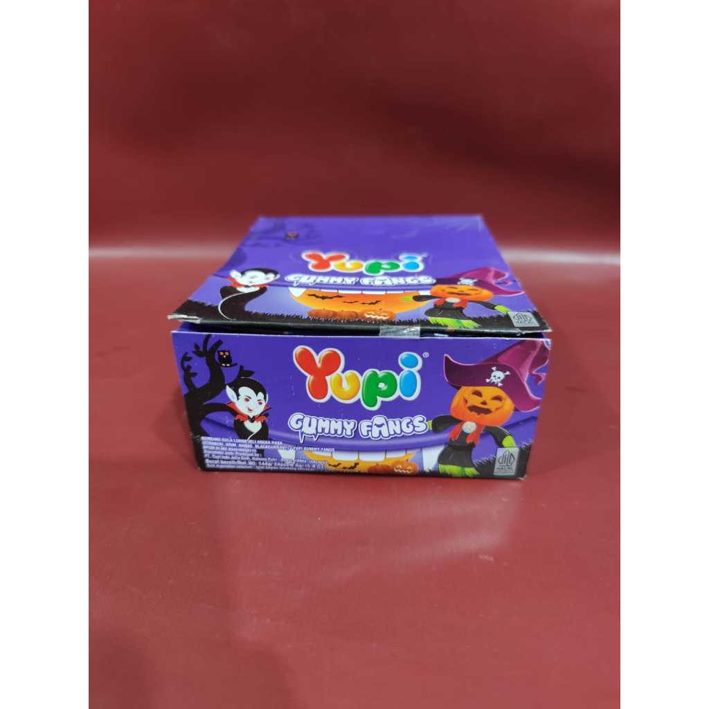 Jual Yupi Gummy Fangs 144g - Permen Gummy Fangs Yupi Per Box | Shopee Indonesia