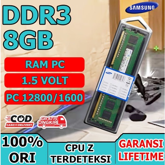 Jual RAM LONGDIMM PC KOMPUTER DDR3 8GB 12800 1600Mhz | Shopee Indonesia
