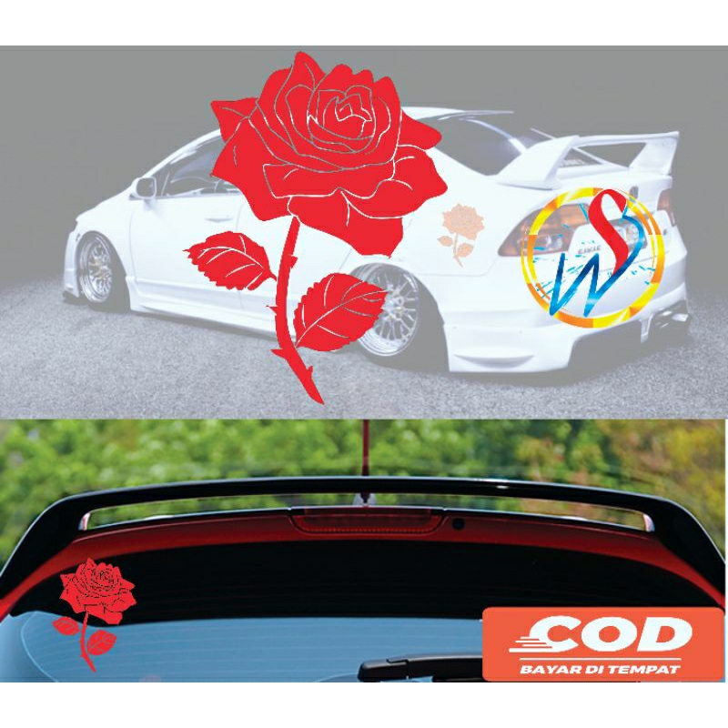 Jual Sticker Viral stiker bunga mawar Stiker motor mobil | Shopee Indonesia