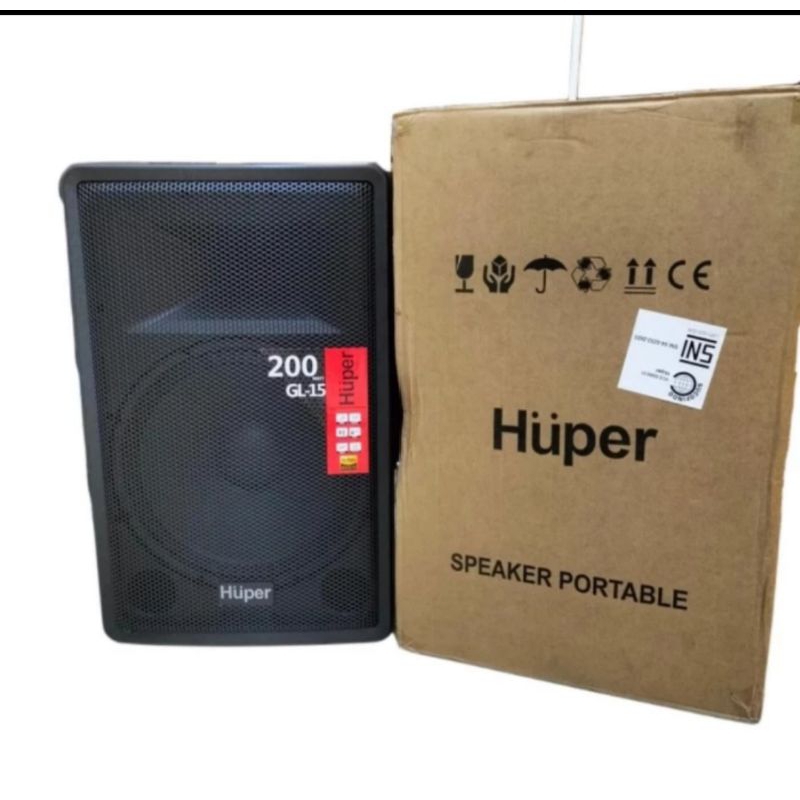 Jual Speaker Huper 15inch Portable wireless | Shopee Indonesia