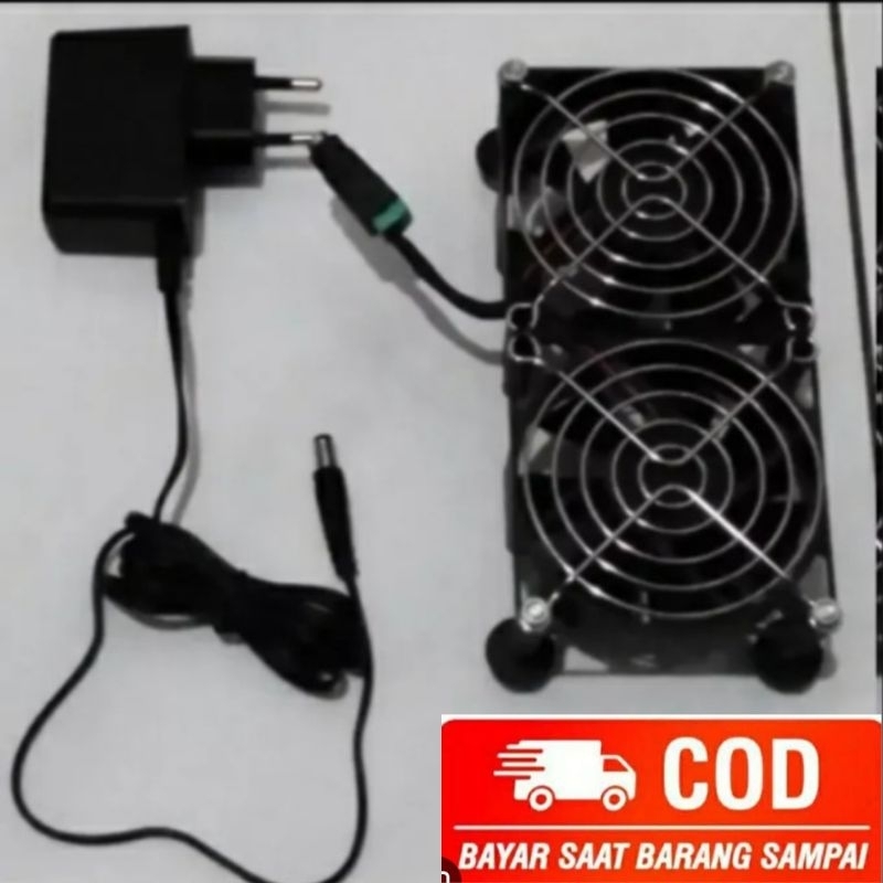 Jual Kipas pendingin STB dan router, laptop, wifi, doble fan plus ...