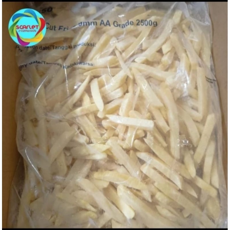Jual Kentang Goreng Beku Straight Cut French Fries 2.5kg | Shopee Indonesia