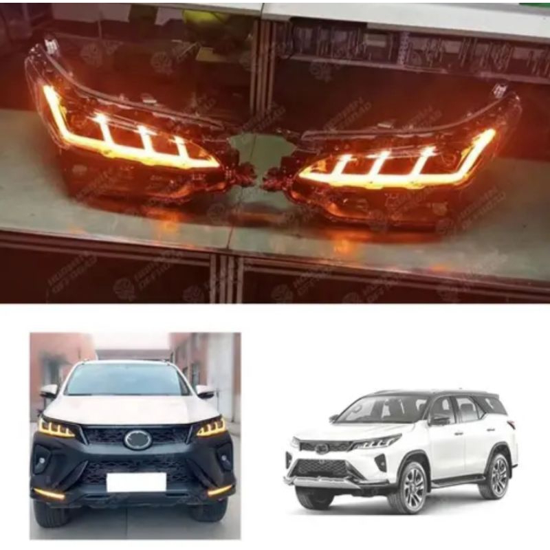 Jual Headlamp Fortuner VRZ 2021 2022 2023 Legender - Sequential - Black ...