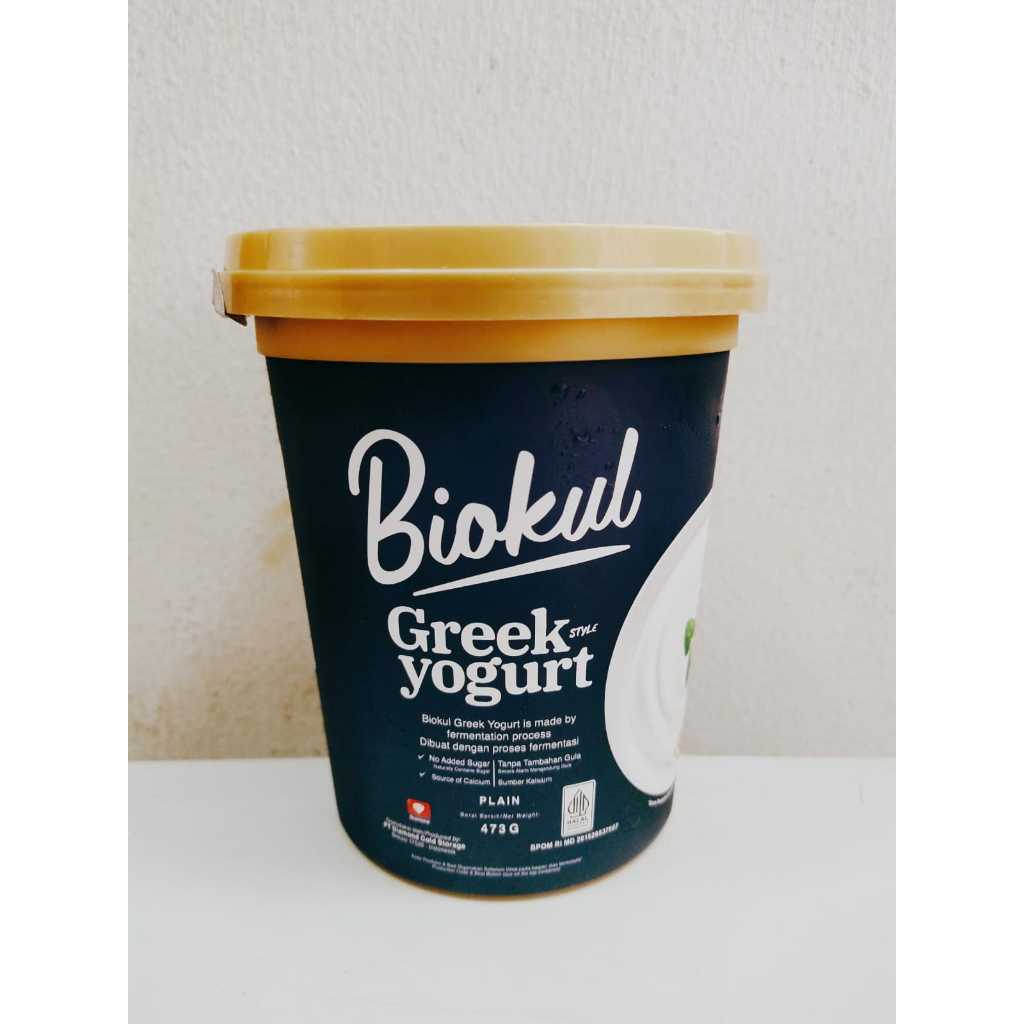 Jual BIOKUL YOGURT GREEK PLAIN 473 GR | Shopee Indonesia