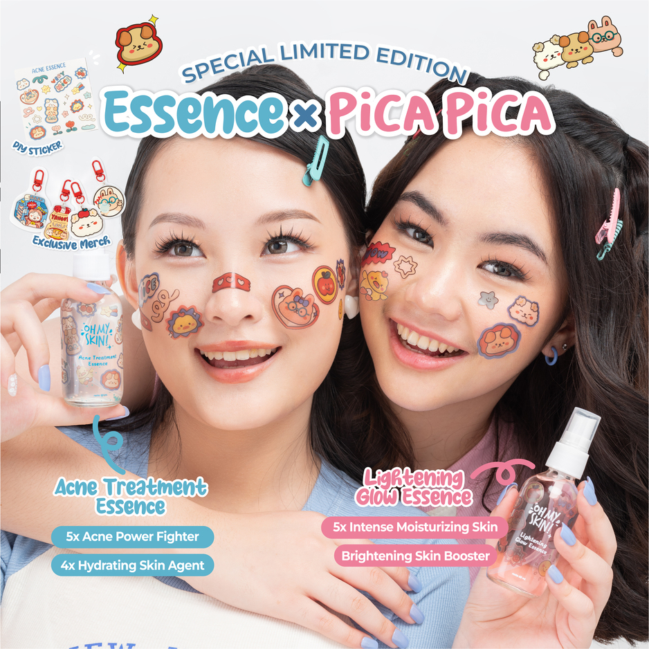 Jual WAWA - Oh My Skin ! Essence 4 in 1 Lightening Glow & Acne Treatment Spray | Essence Oh My ...