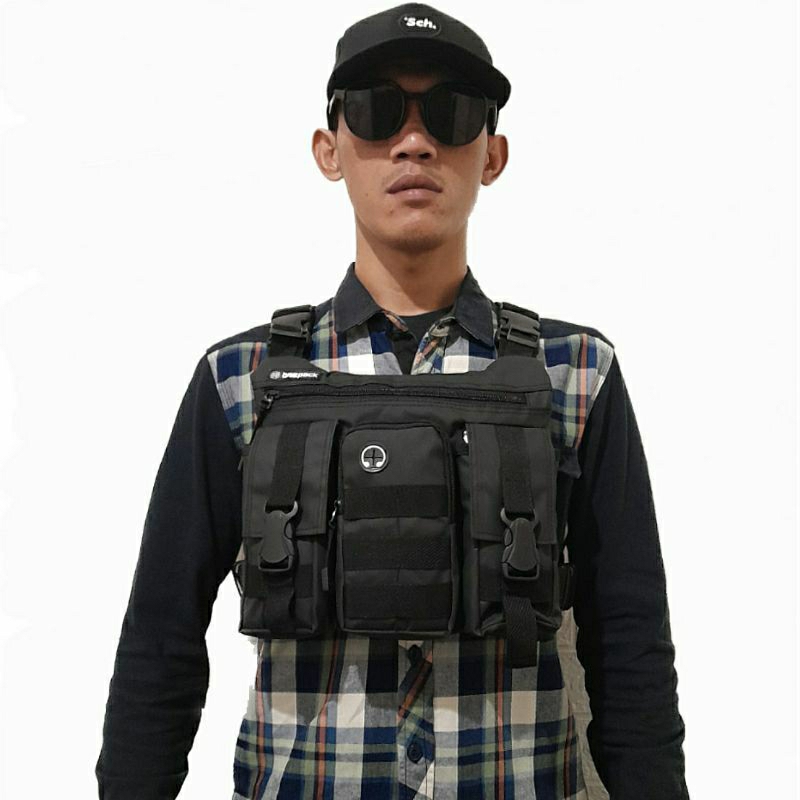 Jual Tas dada pria tactical waterproof Chest bag Tas rompi dada ...