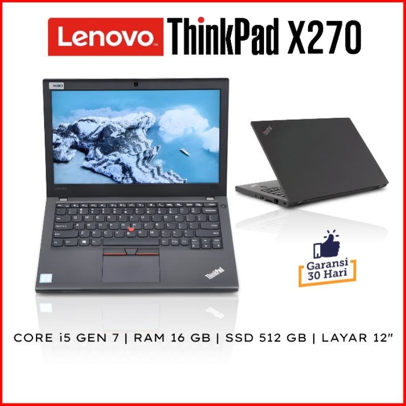 Jual Laptop Lenovo Thinkpad X270 Core i5 Gen 7 RAM 16 GB SSD 512 GB | Shopee Indonesia