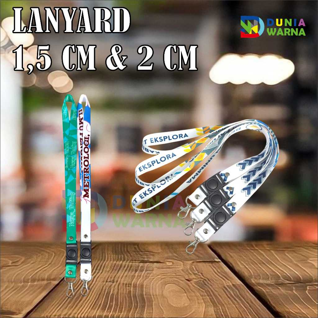 Jual Tali Lanyard Sublim Print Custom Desain Press 1 atau 2Sisi ...