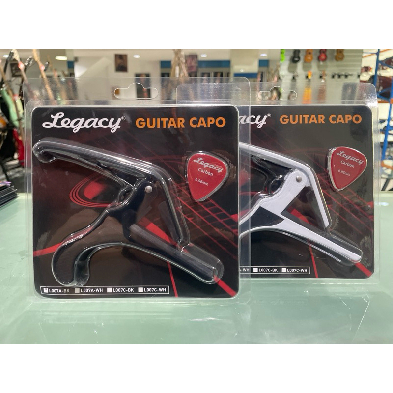 Jual LEGACY - ACOUSTIC GUITAR CAPO + PICK L007A-BK / WH | Shopee Indonesia