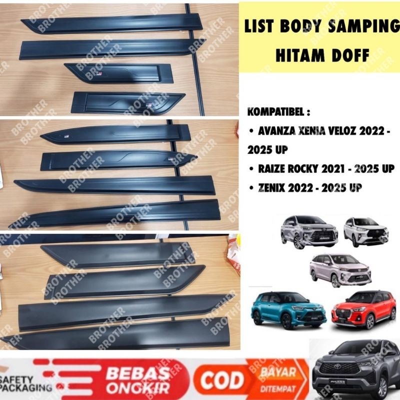 Jual List Body Samping Avanza Xenia Veloz Raize Rocky Zenix 2022 2024 ...