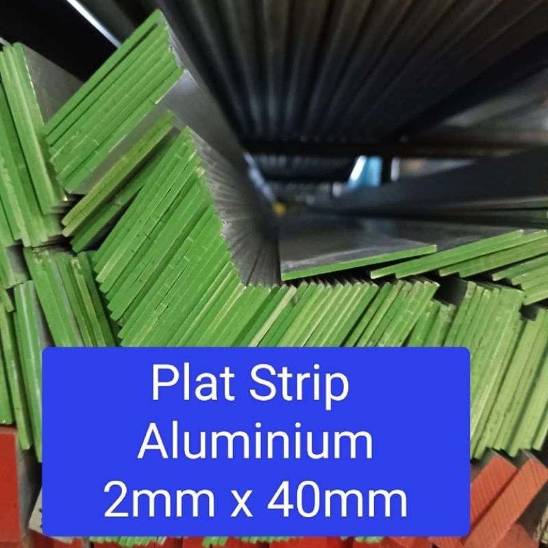 Jual Plat Strip Aluminium 2mm x 40mm x 1000 (6063) | Shopee Indonesia
