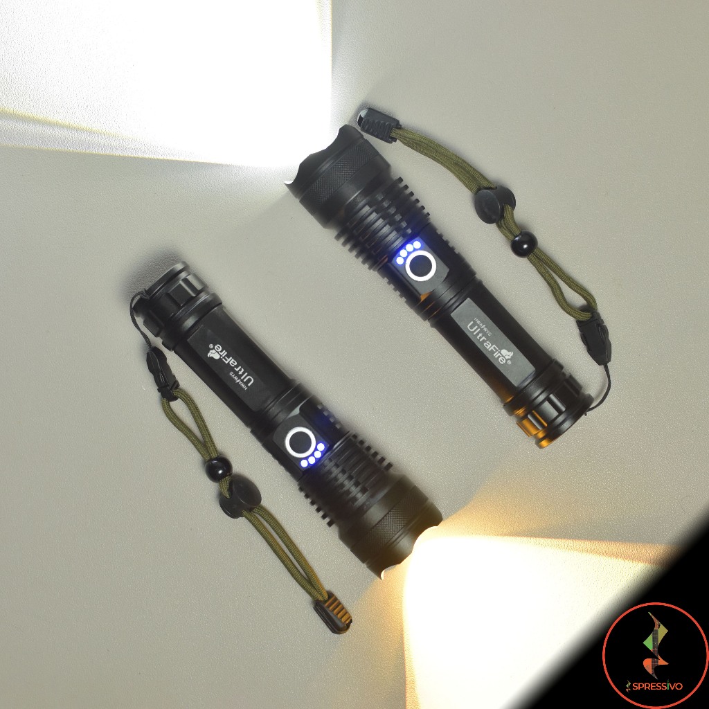 Jual Senter LED XHP 50 ultrafire upgrade USB-C Cree Compact baterai ...