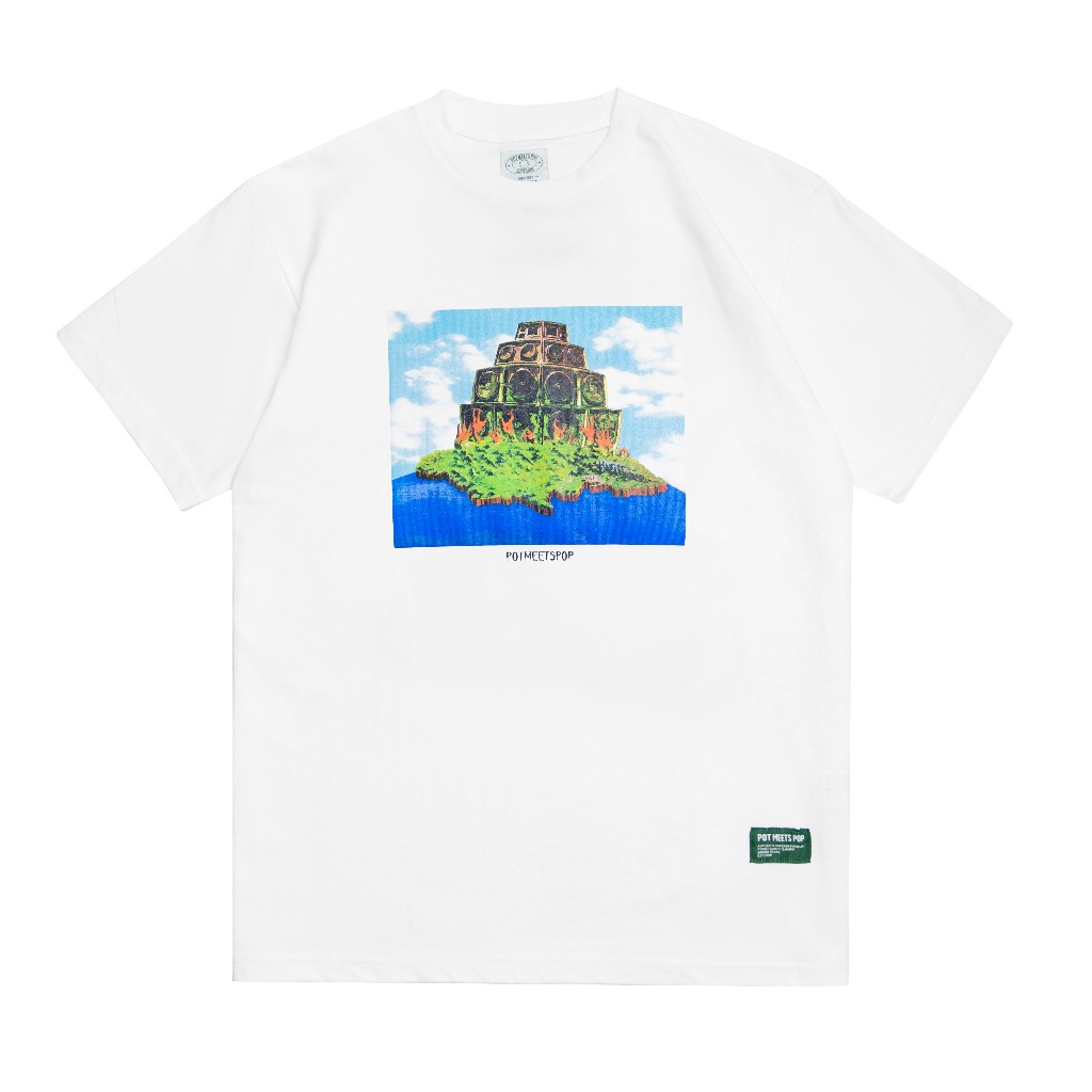 Jual Pot Meets Pop Kaos Lengan Pendek - Sound System Tee White Fw23 - T ...