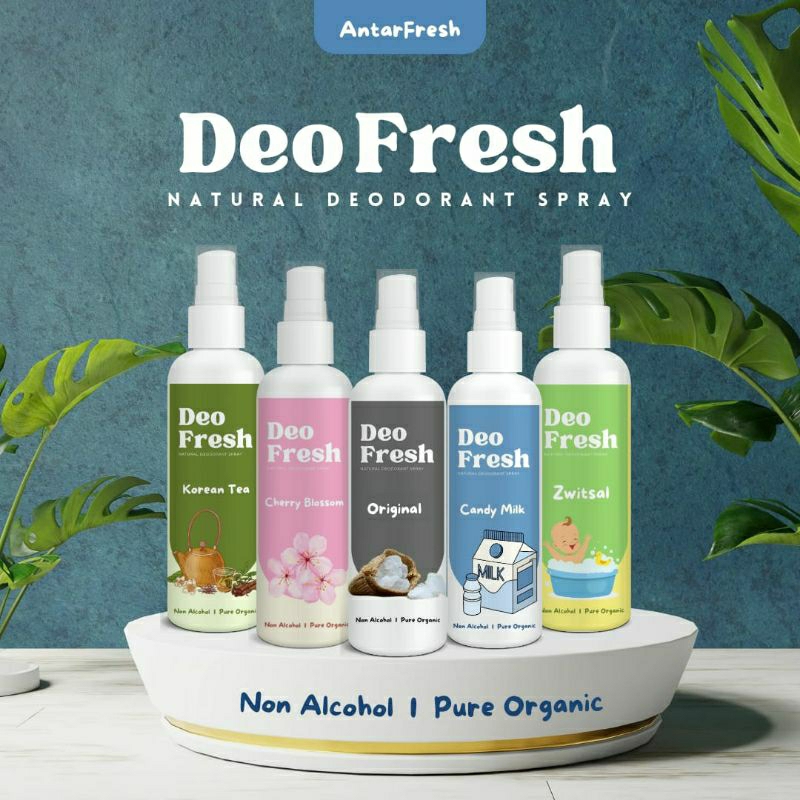Jual Deodoran Spray Tawas Deo Spray Natural 60ml | Shopee Indonesia
