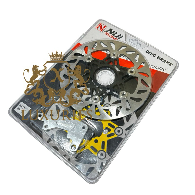 Jual Piringan Cakram Disc NUI RACING 220mm CNC Floting Stanless Plus ...