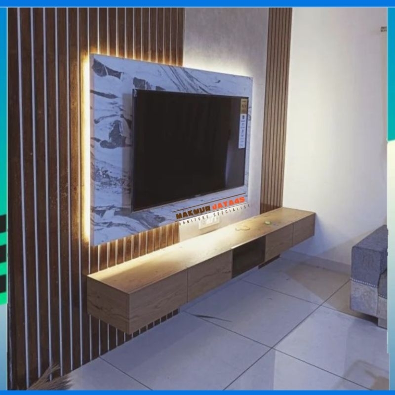 Jual BACKDROP TV MINIMALIS / DINDING GANTUNG / MOTIF MARMER | Shopee ...