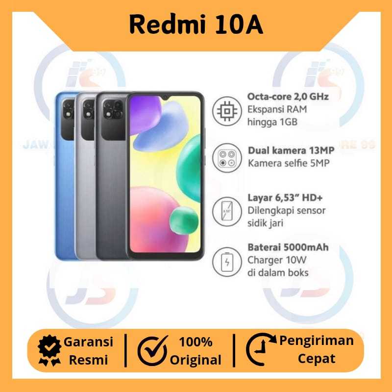 Jual Xiaomi Redmi 10A 4/64 Garansi Resmi | Shopee Indonesia