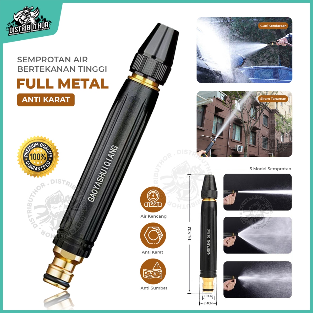 Jual Kepala Semprotan Air Ujung Kuningan NOZZLE SPRAY STEAM Cuci Mobil ...