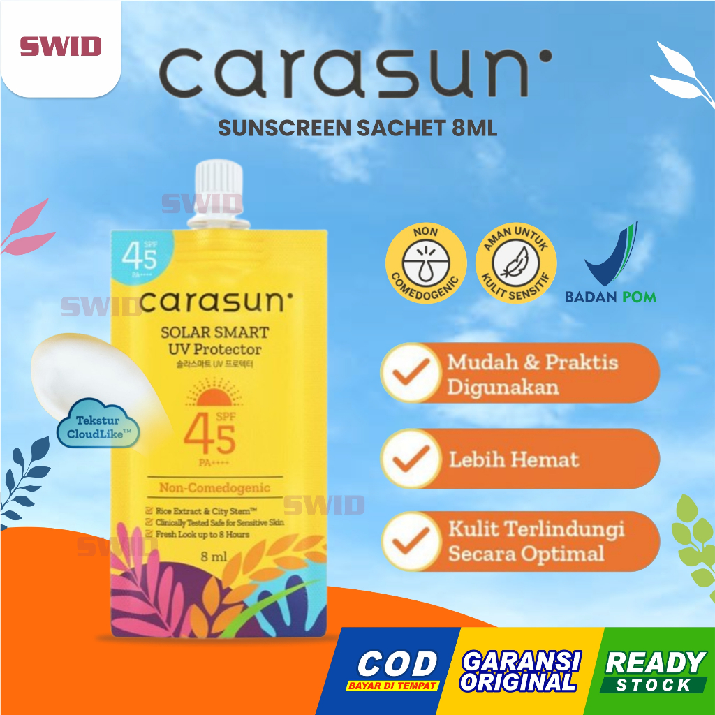 Jual Carasun Sunscreen | Solar Smart UV Protector | Travel Size ...