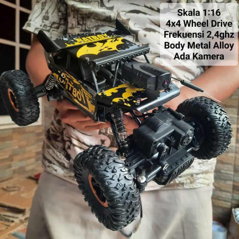 Jual Mobil Remote RC Offroad Rock Crawler Camera 4WD Body Metal Alloy ...