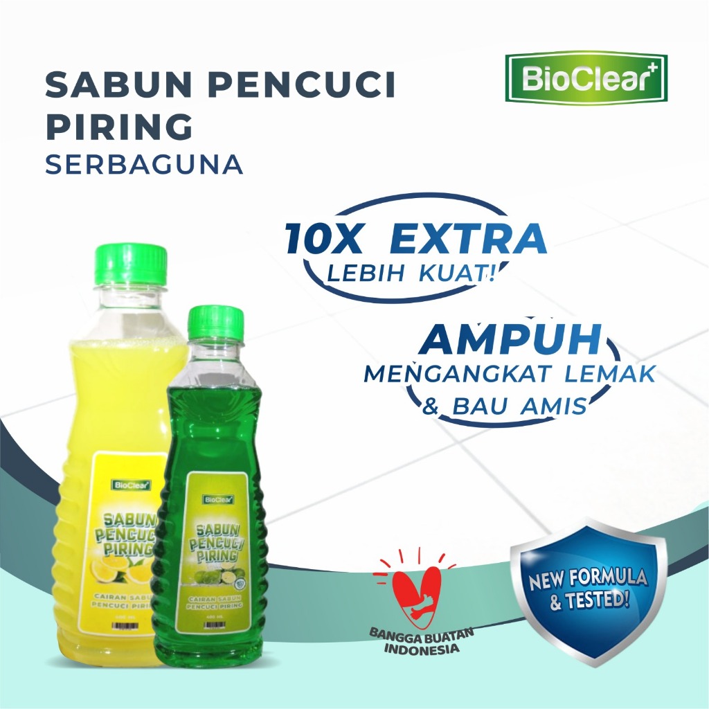 Jual BIOCLEAR Sabun Cuci Piring SUPER LIQUID dengan Ekstrak Lemon 450 ...
