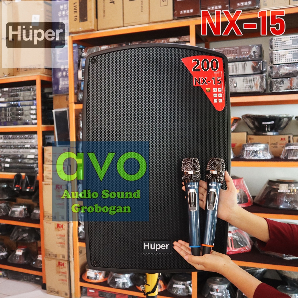 Jual HUPER NX-15 Speaker Aktif Portable 15 Inch Ac Dc Dapat Dicas Free ...