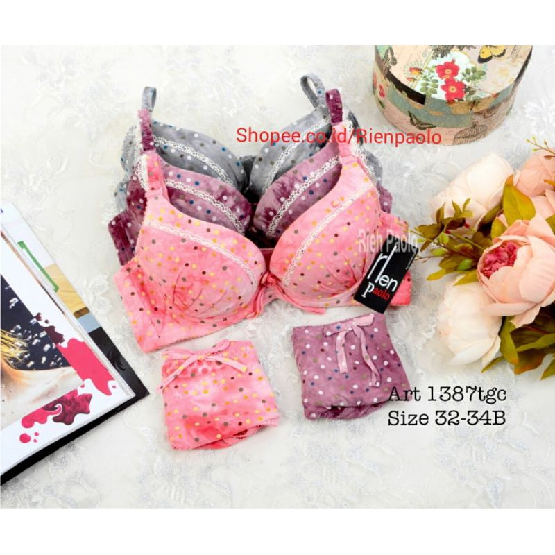 Jual Bra Set Celana Dalam Wanita G String BH Kawat Lingerie Set Sexy ...
