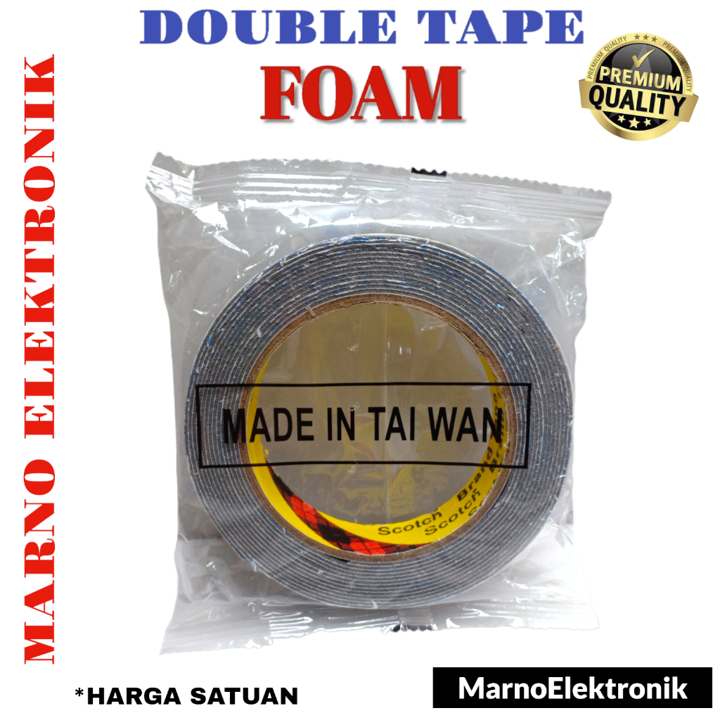 Jual DOUBLE TAPE FOAM 3M DOBEL TIP BUSA MADE IN TAIWAN | Shopee Indonesia