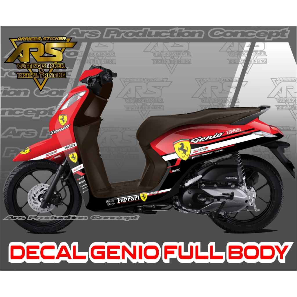 Jual (COD) Decal Genio Full Body 2019 2020 2021 2022 2023 Stiker Genio ...