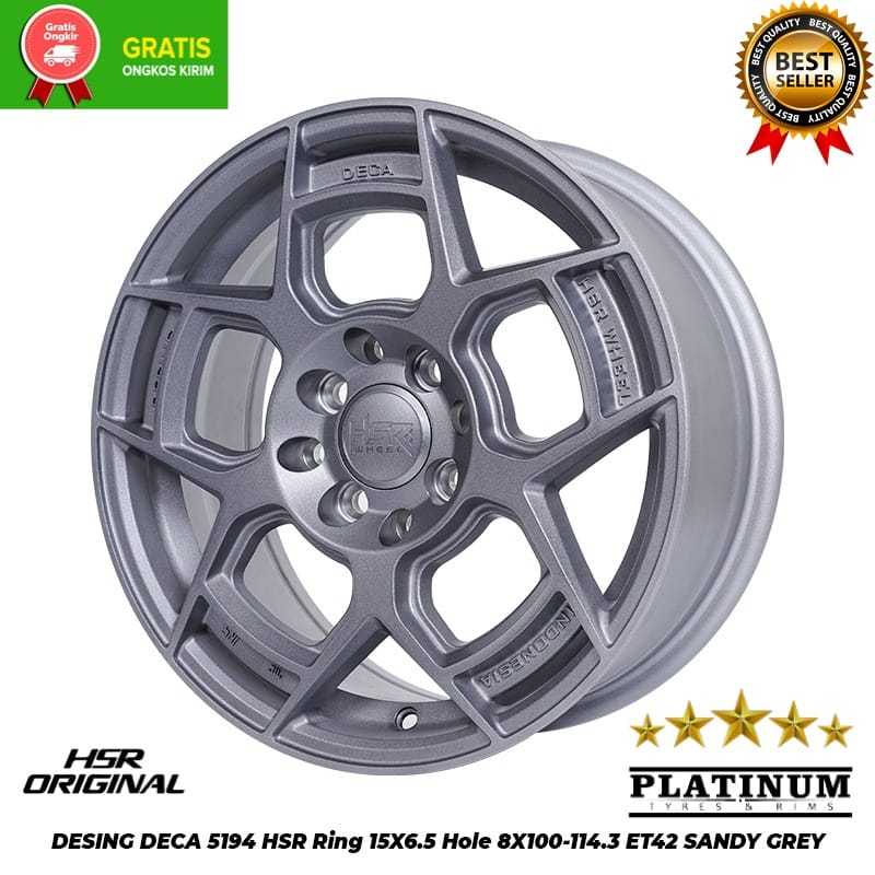Jual VELG MOBIL BRIO SIGRA AVANZA XENIA MOBILIO YARIS HSR DESING DECA RING 15X6,5 | Shopee Indonesia