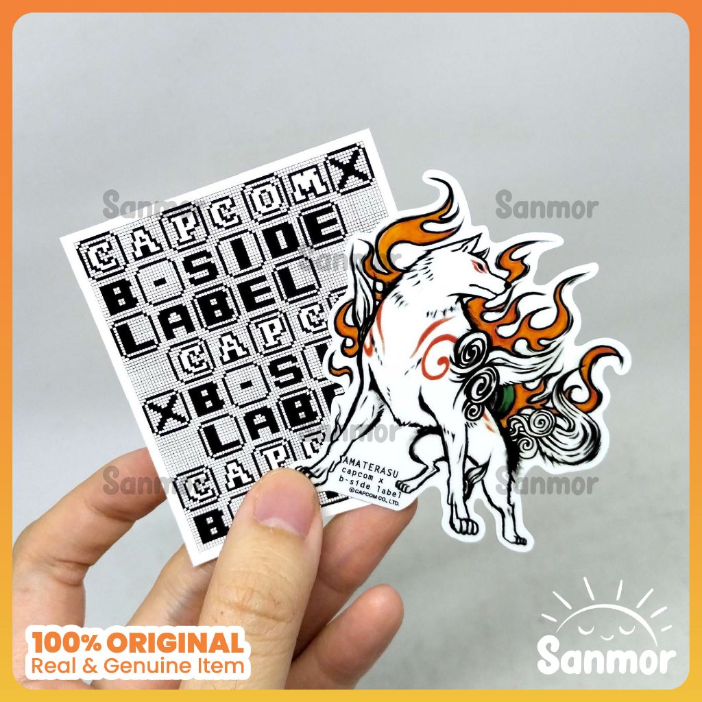 Jual CAPCOM x B-SIDE LABEL Sticker Jepang Japan - Okami Amaterasu ...