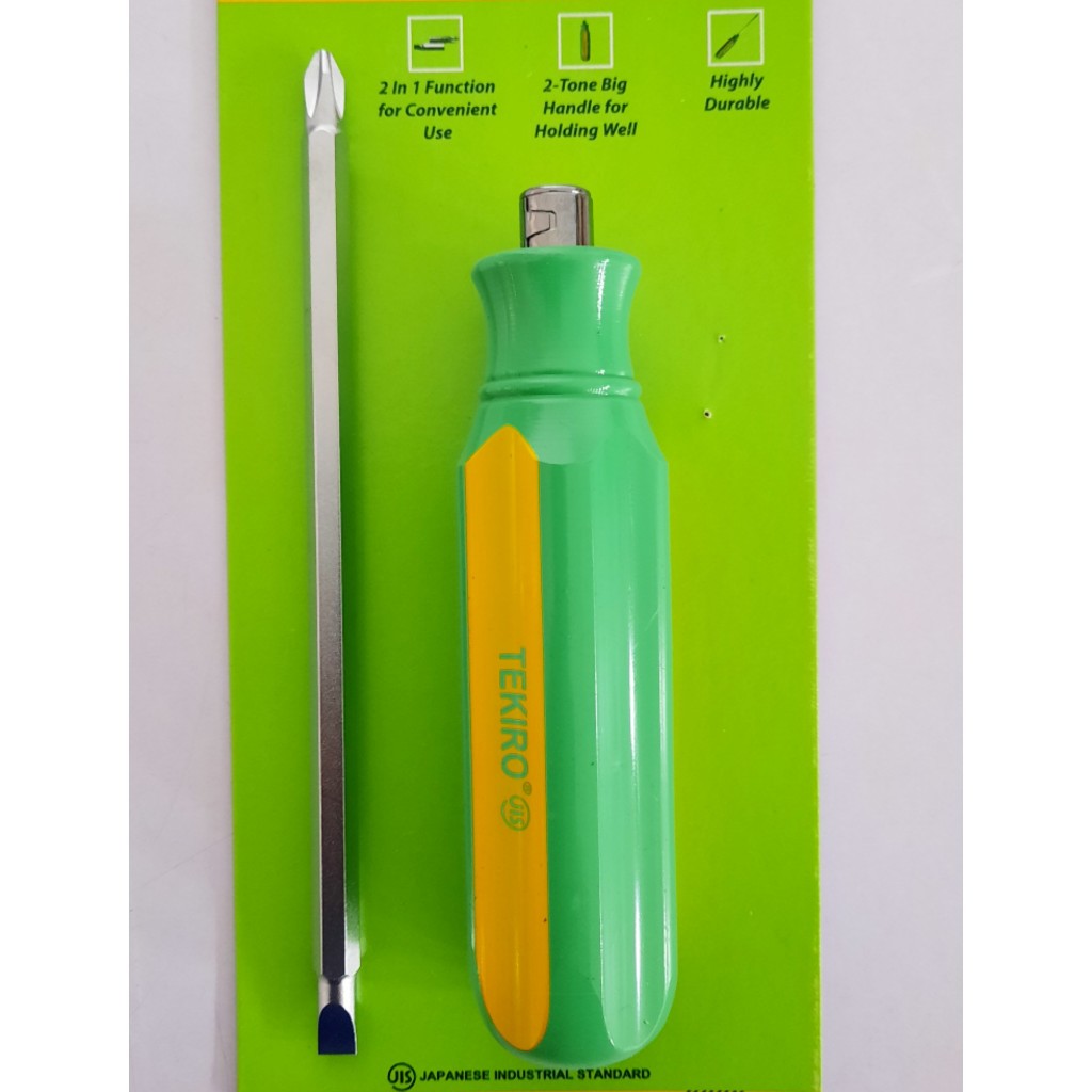 Jual TEKIRO OBENG DUA ARAH / TEKIRO TWO WAY SCREWDRIVER | Shopee Indonesia