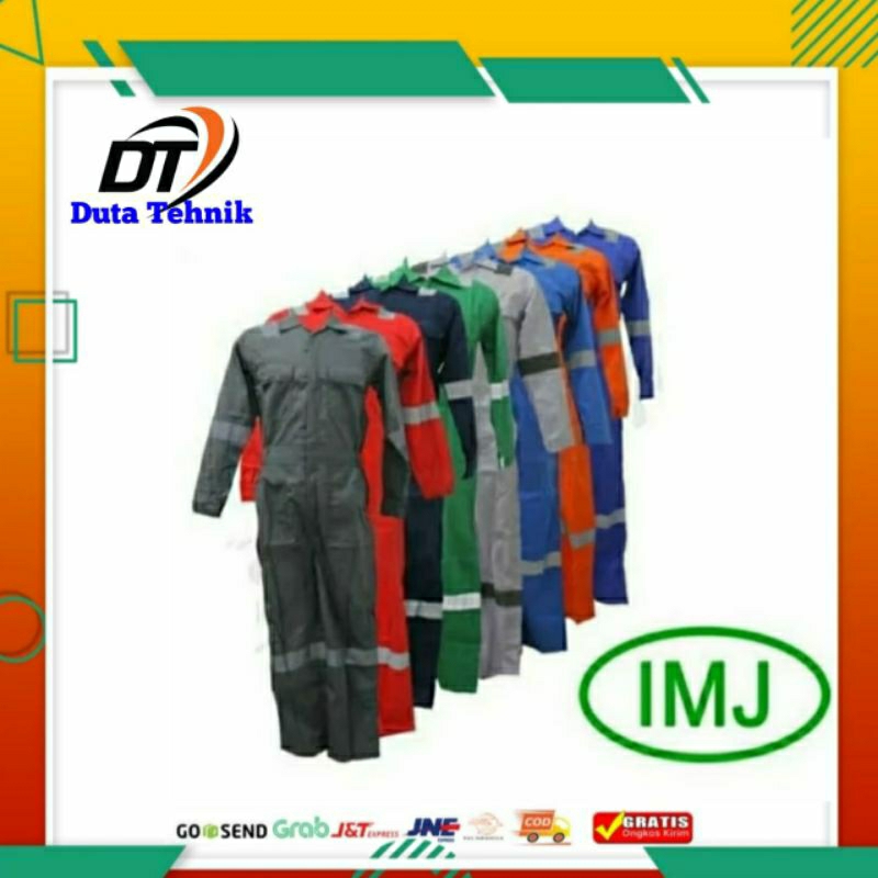 Jual WEARPACK IMJ BAJU TERUSAN KERJA JAPAN DRILL / BAJU PROYEK / BAJU ...